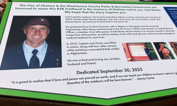 B2B Trailhead in TimberTown Park Dedicated to Joel Gentz (with ...