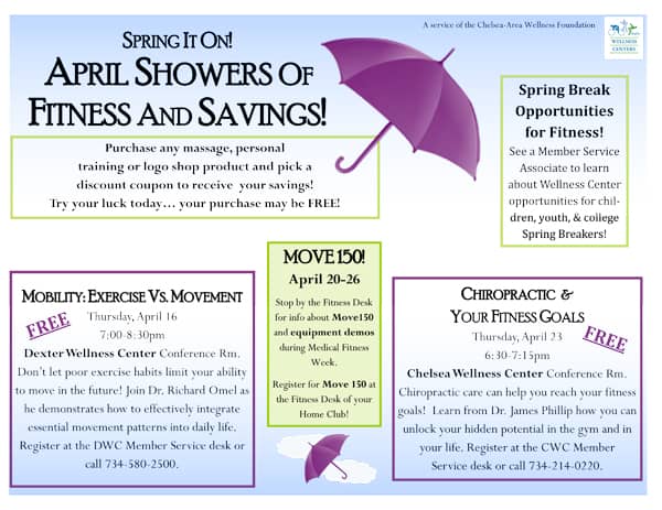 Check out the Chelsea Wellness Center April programs - Chelsea Update ...