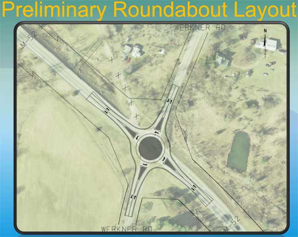 MDOT holds public meeting about proposed roundabout project at M-52 and ...