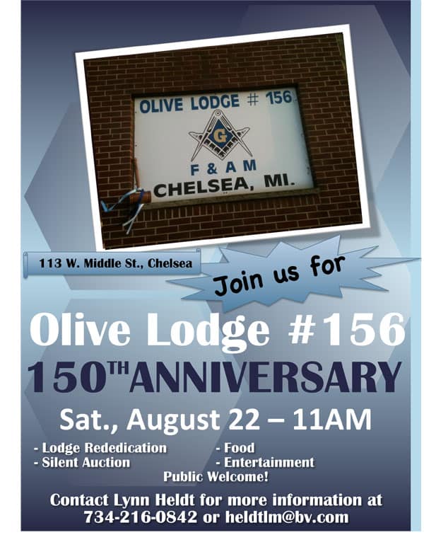 You're invited to 150th Masonic Anniversary and lodge re-dedication ...