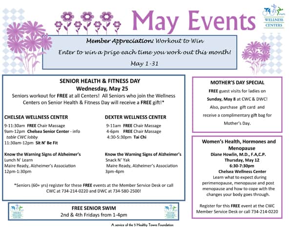 Check out these May events at the Chelsea Wellness Center - Chelsea ...