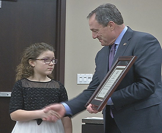 Kyanne Hill, 8, receives special proclamation from Chelsea - Chelsea ...