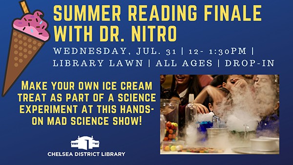 July 31: Chelsea District Library summer reading finale - Chelsea ...