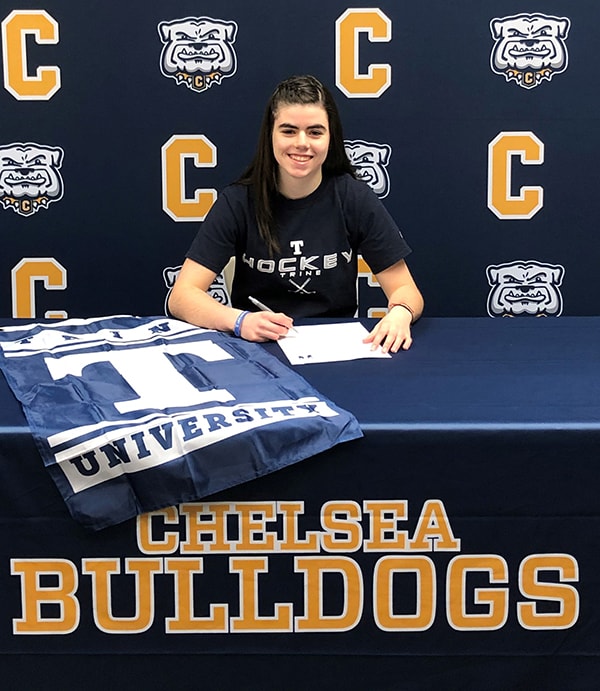 Abbie Bost signs letter of intent to play hockey at Trine University ...
