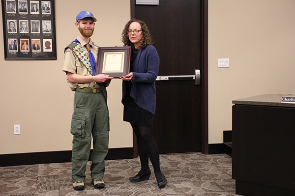 Chelsea City Council honors new Eagle Scout Ethan Pfeiffer - Chelsea ...