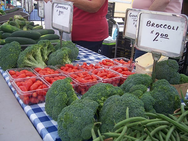 July 22: fruits and vegetables abound at the Wednesday Chelsea Farmers ...
