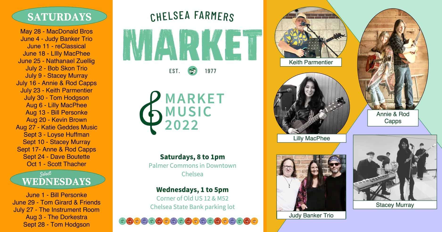 Chelsea Farmers Markets Musical Lineups - Chelsea Update: Chelsea ...