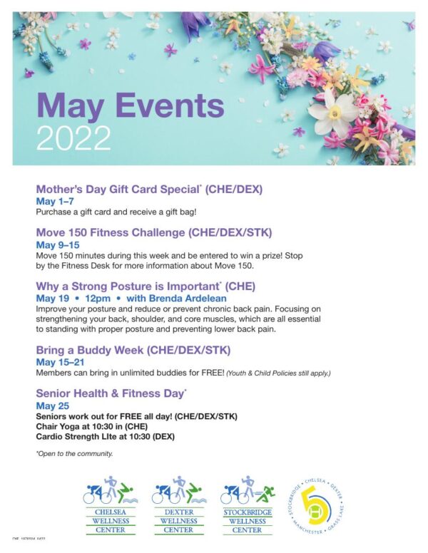 A Reminder about May Events at the Chelsea Wellness Center - Chelsea ...