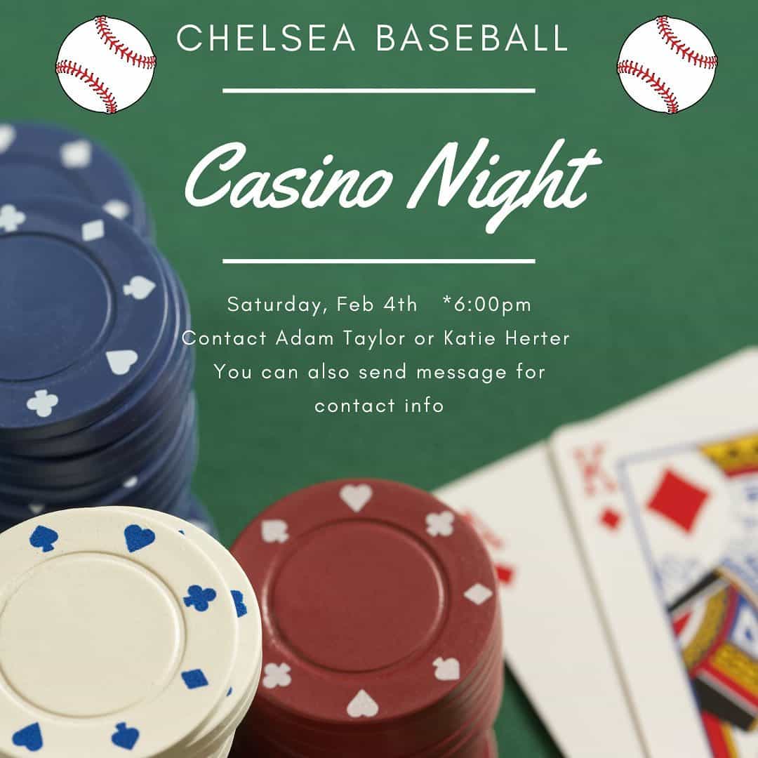 Feb. 4: Chelsea Baseball Casino Night Fundraiser - Chelsea Update ...