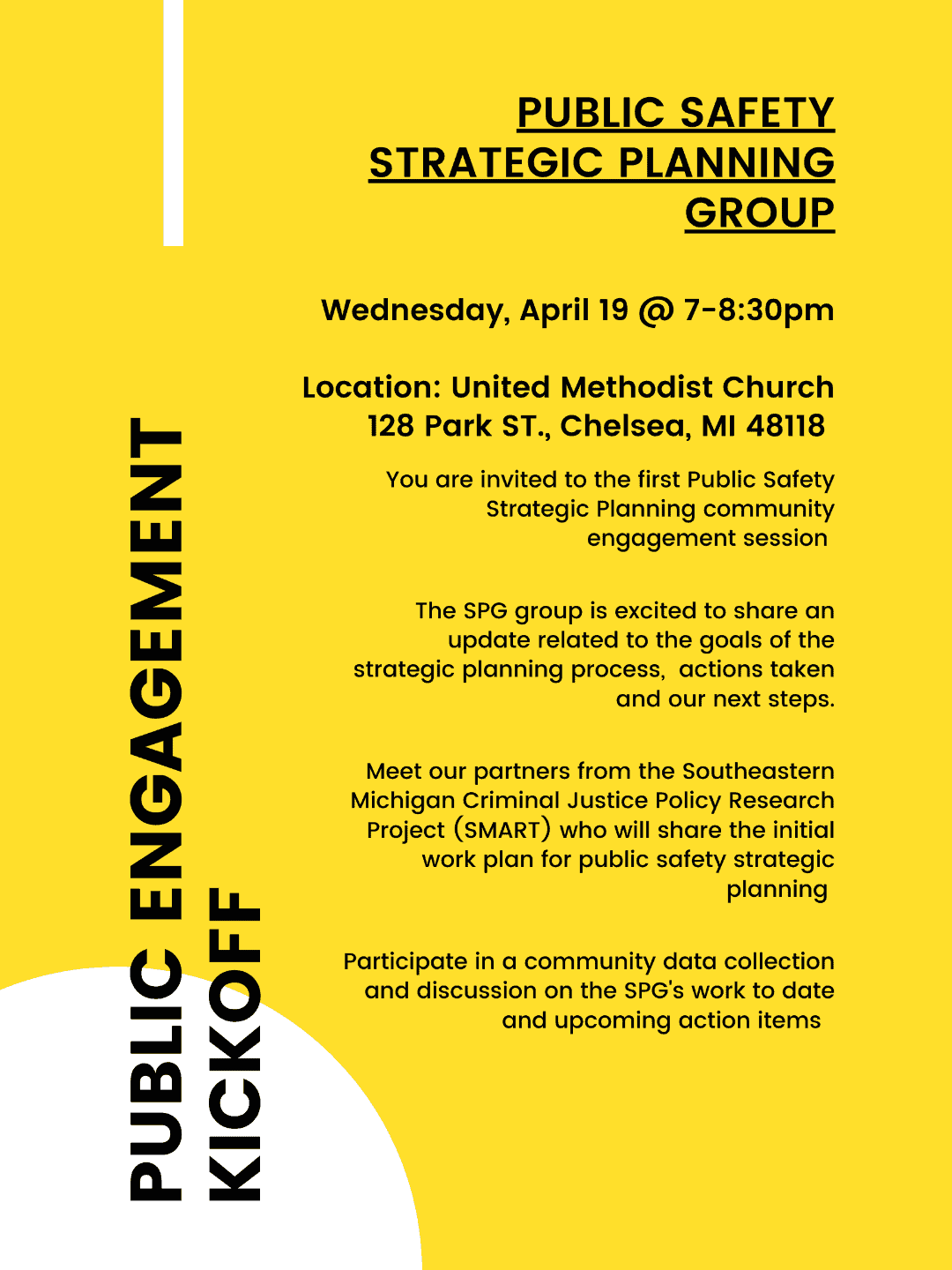 April 19: Public Safety Strategic Planning Group Community Engagement ...