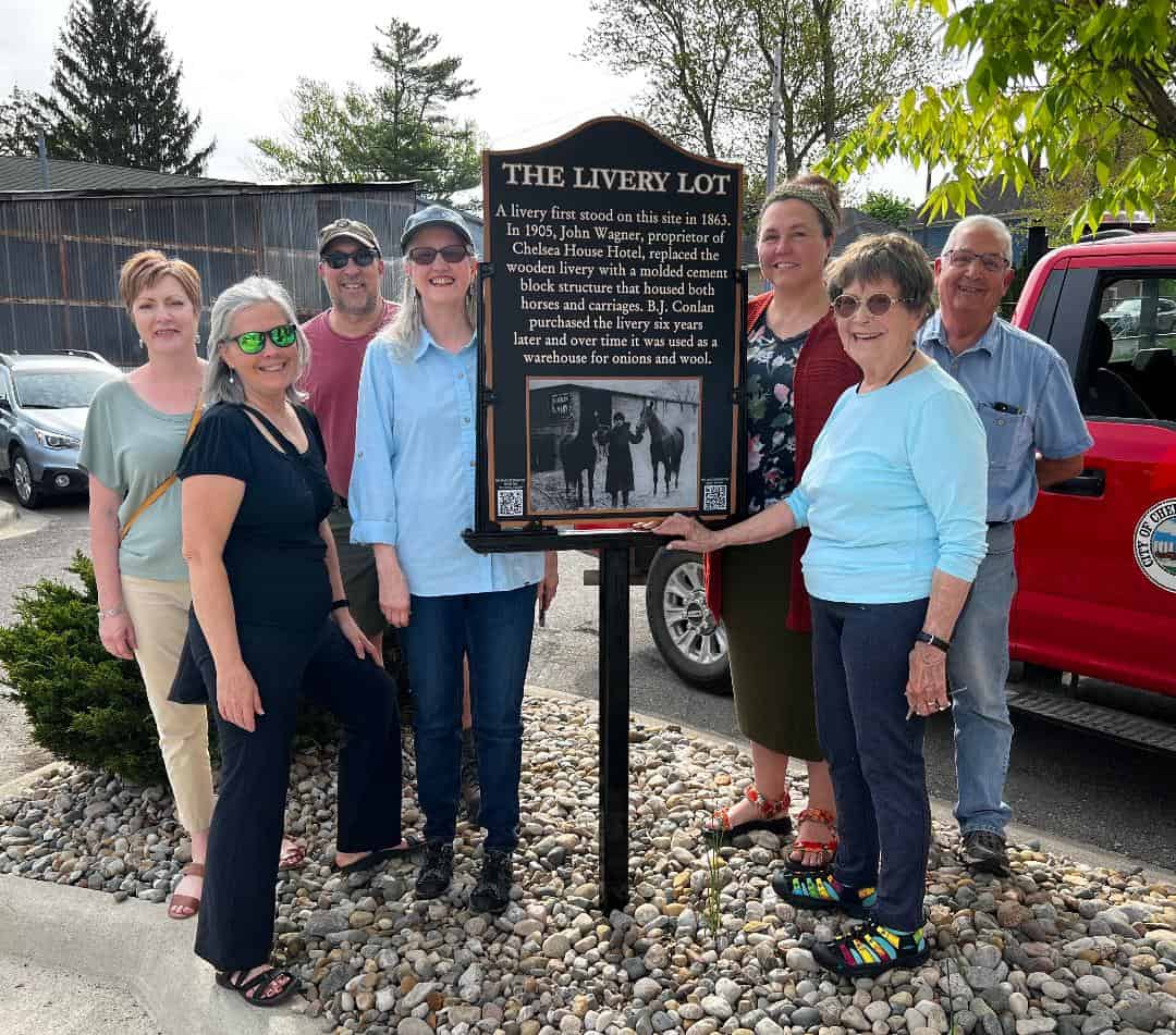 Historical Sign Marking The Livery Lot Unveiled Downtown - Chelsea ...
