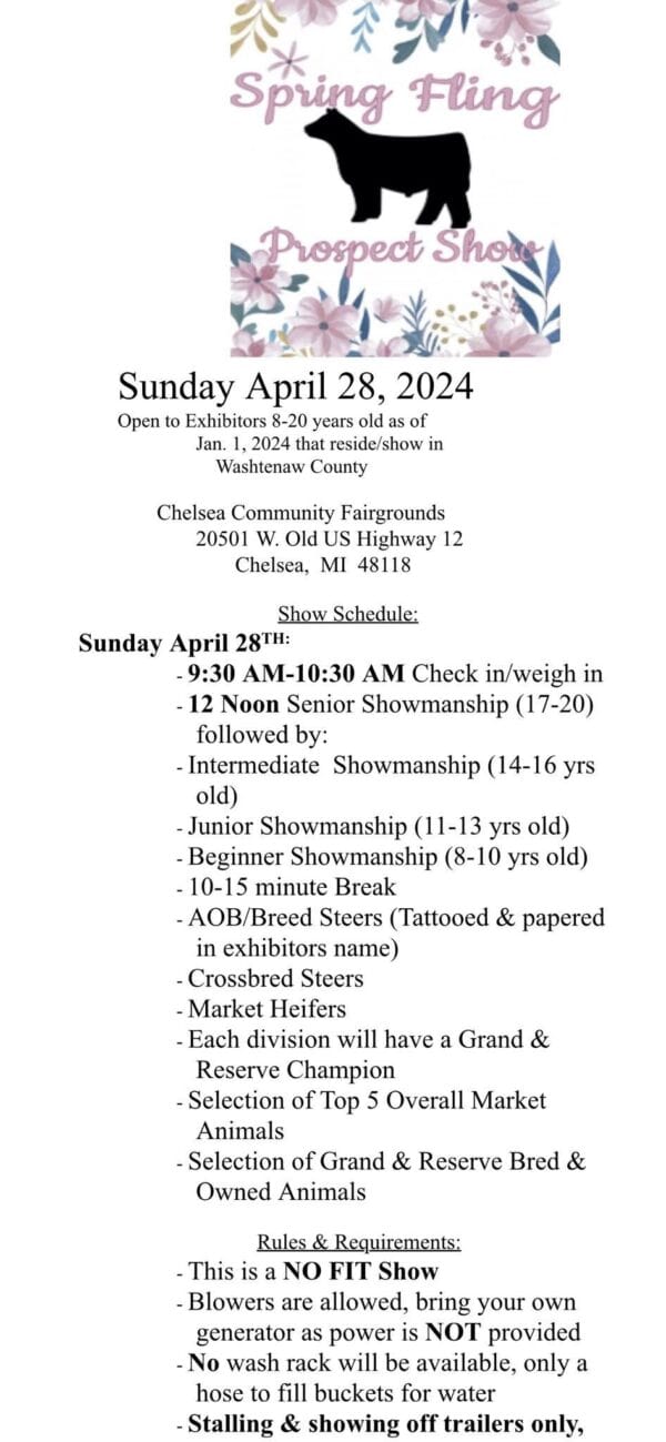 Mark Your Calendars: Spring Fling Prospect Show April 28 - Chelsea ...