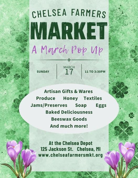 March 17: Pop Up Farmers Market at the Chelsea Depot - Chelsea Update ...