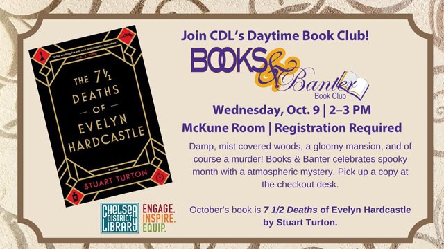 Oct. 9: Books and Banter at Chelsea District Library - Chelsea Update ...