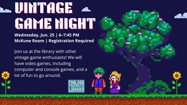 June 25: Vintage Game Night at Chelsea District Library - Chelsea ...