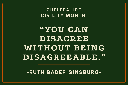 HRC Debuts 2025 Civility Month Stickers - Chelsea Update: Chelsea ...