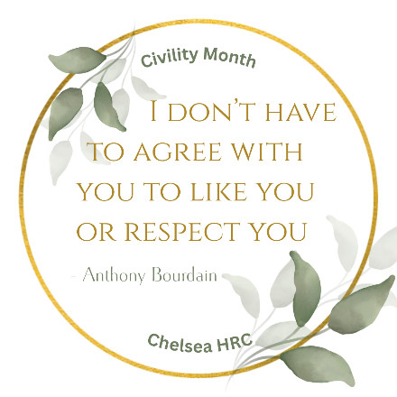 HRC Debuts 2025 Civility Month Stickers - Chelsea Update: Chelsea ...